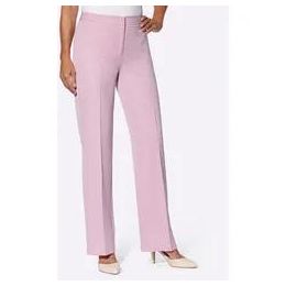 B&uuml;gelfaltenhose Lady, Damen, Gr. 36, Normalgr&ouml;&szlig;en, rosa (ros&eacute;), 64% Polyester, 34% Viskose, 2% Elasthan, unifarben, lang, Hosen