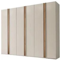 Kleiderschrank Wiemann "Lagos", beige (champagner, dekor), B:295,2cm H:216cm T:58cm, Holzwerkstoff, Schr&auml;nke, Kleiderschrank, inkl. T&uuml;rend&auml;mpfung