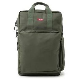 Levi's Schultertasche LEVI'S "Rucksack LEVI'S L-PACK LARGE RECYCLED", Damen, Gr. B/H/T: 29cm x 45cm x 20cm 0, gr&uuml;n (olivgr&uuml;n), Obermaterial: 100% Polyester PES., Taschen Schultertasche