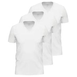 Unterhemd Ammann "3er Pack Shirt 1/2 Arm Day Modern / Close to you", Herren, Gr. 8, N-Gr, wei&szlig;, Obermaterial: 93% Baumwolle CO. 7% Elasthan EL., Unterhemden Unterhemd