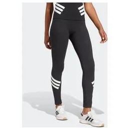Trainingstights Adidas SPORTSWEAR "FUTURE ICONS 3-STREIFEN LEGGINGS", Damen, Gr. XS, N-Gr, schwarz (schwarz, normal, gr.), Obermaterial: 90% Baumwolle, 10% Elasthan, Hosen, sportlicher Stil, f&uuml;r Sport und Freizeit, weiches Material