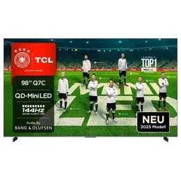 TCL Mini-LED-Fernseher "98Q7CX7", Energieeffizienz: E (A-G), schwarz, 98, Fernseher, Audio von Bang & Olufsen, Dolby Vision, Smart TV, Apple TV, 4K HDR, Topseller