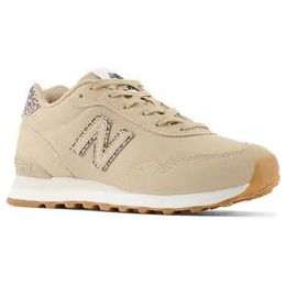 Plateausneaker New Balance "515", Damen, Gr. 43, beige (incense), Leder, Textil, Schuhe Plateausneaker