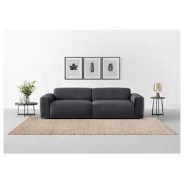 Big-Sofa Trendmanufaktur "Braga, mit hochwertigem Kaltschaum, Megasofa, in Cord erh&auml;ltlich", grau (anthrazit), B:254cm H:72cm T:107cm, 100% Polyester, Sofas, Big-Sofa, modernes Big-Sofa, Couch mit hohem Sitzkomfort, 254/72/107 cm (B/H/T)