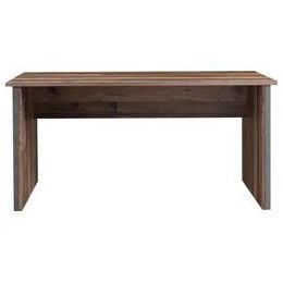 Schreibtisch FORTE "Clif", grau (old &ndash; wood vintage, betonoptik dunkelgrau, old &ndash; wood vintage, betonoptik dunkelgrau, old &ndash; wood vintage), B:153cm H:73,5cm T:70cm, Tische, Schreibtisch, Computertisch im Industriedesign, in 2 Breiten erh&auml;ltlich