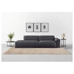 Big-Sofa Trendmanufaktur "Braga, mit hochwertigem Kaltschaum, Megasofa, in Cord erh&auml;ltlich", grau (anthrazit), B:277cm H:72cm T:107cm, 100% Polyester, Sofas, Big-Sofa, modernes Big-Sofa, Couch mit hohem Sitzkomfort, 277/72/107 cm (B/H/T)