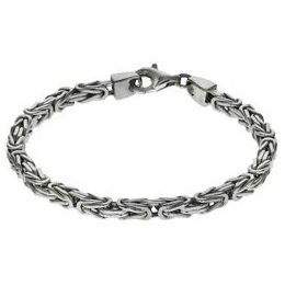 Armband ZEEme "Silber 925 poliert K&ouml;nigskette 4mm breit", wei&szlig;, Armb&auml;nder, Damen, 19cm, Silber 925 (Sterlingsilber), gl&auml;nzend, Armband