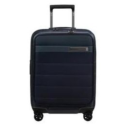 Hartschalen-Trolley Samsonite "NEOPOD 55/23 EXP", Gr. B/H/T: 40cm x 55cm x 23cm 41 l, blau (midnight blu), Polypropylen, Strukturmuster, Koffer, aus Polypropylen, mit praktischem Bodenfach