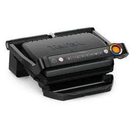 Kontaktgrill Tefal "OptiGrill+, erneuerte Kochstufenanzeige, 6 automatische Programme", schwarz (schwarz, geb&uuml;rsteter edelstahl), B:36cm H:17,5cm T:36,5cm, Kontaktgrill_Standgrill_Tischgrill_Teppanyakigrill, sp&uuml;lmaschinengeeignete Platten, inkl. MyTefal App, GC717810
