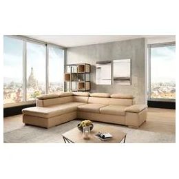 Sit & More Ecksofa SIT & MORE "Valentine L-Form, B: 272 cm", braun (cappuccino), B:272cm H:73cm T:226cm, Sofas, Ecksofa, mit Arm- & Kopfteilverstellung, optional mit Bettfunktion, Topseller