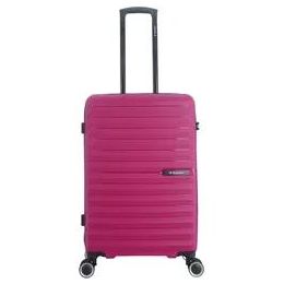 Koffer Saxoline "Fiesta", Gr. B/H/T: 46cm x 67cm x 25cm, pink (fuchsia), Polypropylen, Koffer, aus Polypropylen-Material