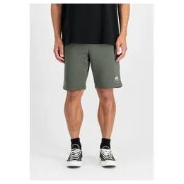 Shorts Alpha Industries "Basic Short SL II", Herren, Gr. M, Normalgr&ouml;&szlig;en, gr&uuml;n (schwarz olive), Obermaterial: 80% Baumwolle, 20% Polyester, Hosen Shorts