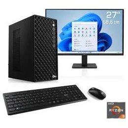 CSL PC-Komplettsystem "Mystic V24094", Energieeffizienz: E (A-G), schwarz, Microsoft Windows 11 Home (64 Bit), 16 GB RAM 500 GB SSD, Computer_Komplettsysteme