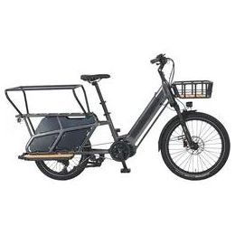 E-Bike Prophete "Urbanicer 4.0" Gr. 36, grau (grau, schwarz), Elektrofahrr&auml;der, 36cm, 24 Zoll (60,96cm), Pedelec, Elektrofahrrad f&uuml;r Damen und Herren