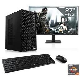 CSL PC-Komplettsystem "Mystic V24098", Energieeffizienz: E (A-G), schwarz, Microsoft Windows 11 Home (64 Bit), 32 GB RAM 1.000 GB SSD, Computer_Komplettsysteme