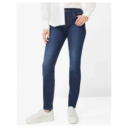 5-Pocket-Jeans Brax "Style SHAKIRA", Damen, Gr. 46, Normalgr&ouml;&szlig;en, blau, Denim/Jeans, 74% Baumwolle, 12% Elastomultiester, 10% Polyester, 4% Elasthan, slim fit, Jeans 5-Pocket-Jeans
