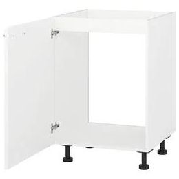 Sp&uuml;lenschrank KOCHSTATION "KS-Scafa", wei&szlig; (wei&szlig;, zement hell), B:50cm H:75cm T:56cm, Schr&auml;nke, Sp&uuml;lenschrank, in verschiedenen Breiten, wahlweise T&uuml;ranschlag rechts oder links