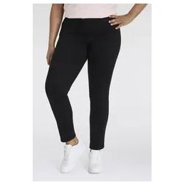 5-Pocket-Jeans KjBRAND "Hose Fanni Skinny", Damen, Gr. 50, N-Gr, schwarz, Denim/Jeans, Obermaterial: 87% Baumwolle, 11% Polyester, 2% Elasthan, eng, Jeans 5-Pocket-Jeans, ideal f&uuml;r schlanke Beine