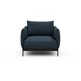 Sessel TENKSOM "Kayto, Relaxsessel, Polstersessel", blau, B:100cm H:68cm T:100cm, Sessel, Sessel, Bez&uuml;ge wechselbar, hoher Sitzkomfort, robuste Unterkonstruktion