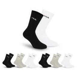 Sportsocken Fila "UNISEX CREW TENNIS FULL TERRY SOCKS", Herren, Gr. 35-38, classic, Baumwollmischung, normal, Socken Sportsocken, mit eingestrickem Logo