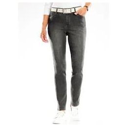 5-Pocket-Jeans Inspirationen, Damen, Gr. 50, Normalgr&ouml;&szlig;en, schwarz (anthrazit, grau, denim), 78% Baumwolle, 20% Polyester, 2% Elasthan, unifarben, lang, Jeans 5-Pocket-Jeans