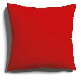 Kissenbezug Schlafgut "EASY JERSEY Kissenh&uuml;lle 100% Baumwolle, weicher Edel-Jersey, b&uuml;gelfrei", rot (rot deep), B:40cm L:40cm, Jersey, Obermaterial: 100% Baumwolle, Kissenbez&uuml;ge, Kissenbezug, mit farblich angepasstem Rei&szlig;verschluss, pflegeleicht, formstabil