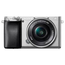 Sony Kompaktkamera "Alpha 6100 + 16-50mm Objektiv", silber, B:12cm H:6,69cm T:5,94cm, Fotokameras