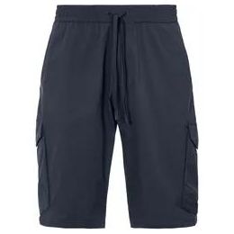 Shorts BOSS Green "S Urbanex-Cargo", Herren, Gr. 58, N-Gr, blau (dunkelblau402), Web, Obermaterial: 100% Elastomultiester, unifarben, regular fit, Hosen Shorts, mit Cargotaschen Cargohose Stretchhose Businesshose Anzughose