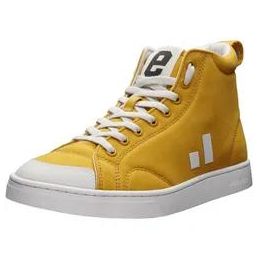 Sneaker Ethletic "Active Hi Cut", Damen, Gr. 40, gelb (mustard gelb, just wei&szlig;), Obermaterial: 100% Baumwolle; Futter: 100% Baumwolle; Decksohle: 100% Baumwolle; Sohle: 100% Naturkautschuk, Schuhe Sneaker, Keine Angabe