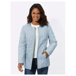 Steppjacke Casual Looks, Damen, Gr. 25, blau (hellblau), 100% Polyester, Wattierung:100% Polyester, unifarben, Jacken Steppjacke