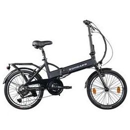 Z&uuml;ndapp E-Bike Z&Uuml;NDAPP "Z101" Gr. 37, schwarz (mattschwarz, mattschwarz), Elektrofahrr&auml;der, 37cm, 20 Zoll (50,80cm), Pedelec, Elektrofahrrad f&uuml;r Damen u. Herren, Topseller