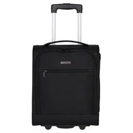 Weichgep&auml;ck-Trolley Travelite "CABIN Bordtrolley Underseat Handgep&auml;ck Koffer", Gr. B/H/T: 34cm x 43cm x 20cm 28 l, schwarz, Polyester, unifarben, Basic, Koffer, 43 cm, Aufsteckfunktion &ndash; ideal als Unter-Sitz-Bordgep&auml;ck