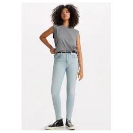 Levi's Skinny-fit-Jeans LEVI'S "721 HIGH RISE SKINNY", Damen, Gr. 25, L&auml;nge 30, blau (lever left), Denim/Jeans, Obermaterial: 85% Baumwolle, 7% Lyocell, 6% Elastomultiester, 2% Elasthan, skinny fit lang, Jeans, mit hohem Bund