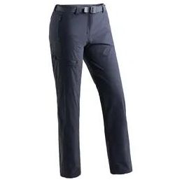 Outdoorhose Maier Sports "Lulaka Winter", Damen, Gr. 20, Kurzgr&ouml;&szlig;en, blau (dunkelblau), 90% Polyamid, 10% Elasthan, Hosen Outdoorhose, Damen Winter Wanderhose, Funktionshose mit Netzinnenfutter