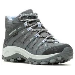 Wanderschuh Merrell "CLAYPOOL 2 SPORT MID GORE-TEX", Damen, Gr. 41, grau (rock), Synthetik, Schuhe Wanderschuh, wasserdicht dank Gore-Tex Membrane