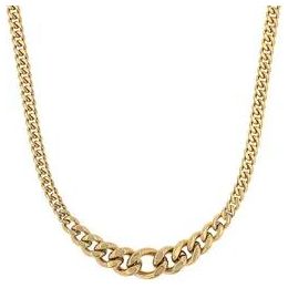 Collier s.Oliver "2039749", gold (gelbgoldfarben), Halsketten, Damen, Edelstahl, L: 45 B: 4,2mm, Collier, B:4,2mm