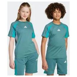 T-Shirt Adidas SPORTSWEAR "J CB T", Jungen, Gr. 152, wei&szlig; (preloved teal, pure teal, wei&szlig;), Obermaterial: 100% Baumwolle, normal, Rundhals, Shirts T-Shirt