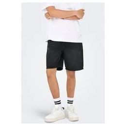 Only & Sons Shorts ONLY & SONS "ONSEDGE BLACK 2047 TAI DNM SHORTS", Herren, Gr. M, N-Gr, schwarz (schwarz denim), Web, Obermaterial: 100% Baumwolle, unifarben, straight fit knielang, Hosen Shorts