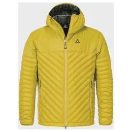 Sch&ouml;ffel Funktionsjacke SCH&Ouml;FFEL "Hiking Down Jacket Style Cascata MNS", Herren, Gr. 54, gelb (5455, gelb), Oberstoff: 100% Nylon; Wattierung: 100% Polyester; Futter: 100% Nylon; ENTH&Auml;LT NICHTTEXTILE TEILE TIERISCHEN URSPRUNGS; F&uuml;llung: 90% Daune, 10% Federn, regular fit, hoch geschlossener Ausschnitt, Jacken Funktionsjacke