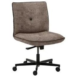 mayer Sitzm&ouml;bel Drehstuhl MAYER SITZM&Ouml;BEL "myCOSYWORXX Homeoffice Sessel", braun (hellbraun, schwarz), B:58cm H:89cm T:64cm, Stoff, St&uuml;hle, Drehstuhl, besonders bequem gepolstert