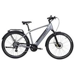 E-Bike SAXONETTE "SAXONETTE X-Road 5.2 E- All Terrain Bikes" Gr. 48, schwarz (grau, schwarz), Elektrofahrr&auml;der, Damen, 48cm, 28 Zoll (71,12cm), (mit integr. Akku), Elektrofahrrad f&uuml;r Alltag und Einkauf