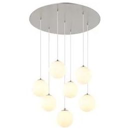 Globo LIGHTING H&auml;ngeleuchte "RIHA", nickel matt, 1 Stk., Leuchten, H&auml;ngelampe/Pendelleuchte/Esszimmer/Wohnzimmer/Esstisch, H&auml;ngeleuchte