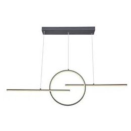 Globo LIGHTING LED Pendelleuchte "BARRAL", graphit, Leuchten, H&auml;ngelampe/H&auml;ngeleuchte/Wohnzimmer/Esstisch/elegant, LED Pendelleuchte