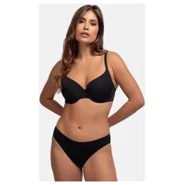B&uuml;gel-BH Dorina "Michelle", Damen, Gr. 75, Cup D, schwarz, Obermaterial: 56% Polyamid, 32% Polyester, 12% Elasthan, unifarben, BHs B&uuml;gel-BH, leicht gepolstert, weicher Stoff