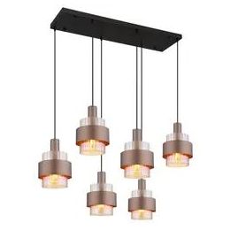 Globo LIGHTING H&auml;ngeleuchte "MILLEY", schwarz, 1 Stk., Leuchten, H&auml;ngelampe/Pendelleuchte/Esszimmer/Wohnzimmer/Esstisch, H&auml;ngeleuchte
