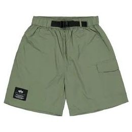 Shorts Alpha Industries "Nylon Cargo Short", Herren, Gr. M, Normalgr&ouml;&szlig;en, gr&uuml;n (sage, gr&uuml;n), Obermaterial: 100% Nylon, Hosen Shorts