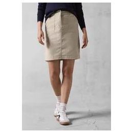 Cordrock Cecil, Damen, Gr. XXL (46), beige (light hazel beige), Cord, 98% Baumwolle, 2% Elasthan, unifarben, normal knielang, R&ouml;cke, aus Baumwolle mit Stretchanteil