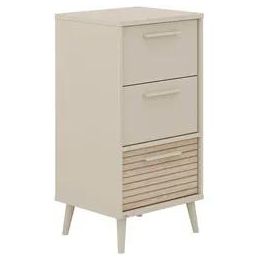 Highboard Paidi "EEFJE in Beige, 3 Schubladen mit Soft-Close, verschiedene Ausf&uuml;hrungen", beige (cashmere, beige, groovy, oak), B:48cm H:93cm T:41cm, Spanplatte, Sideboards, Highboard, modernes und langlebiges Regal aus Holz, gepr&uuml;fte Qualit&auml;t, Kommode