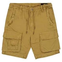 Shorts Alpha Industries "Aloha Safari Shorts", Herren, Gr. 32, Normalgr&ouml;&szlig;en, gr&uuml;n (khaki), Obermaterial: 80% Baumwolle, 20% Viskose, Hosen Shorts