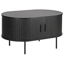 Couchtisch Home Affaire, schwarz (schwarz, schwarz, schwarz), B:100cm H:55cm T:60cm, Melaminplatte in Schwarz, pulverbeschichtete Metallbeine, Tische, Couchtisch, 2 Schiebet&uuml;ren
